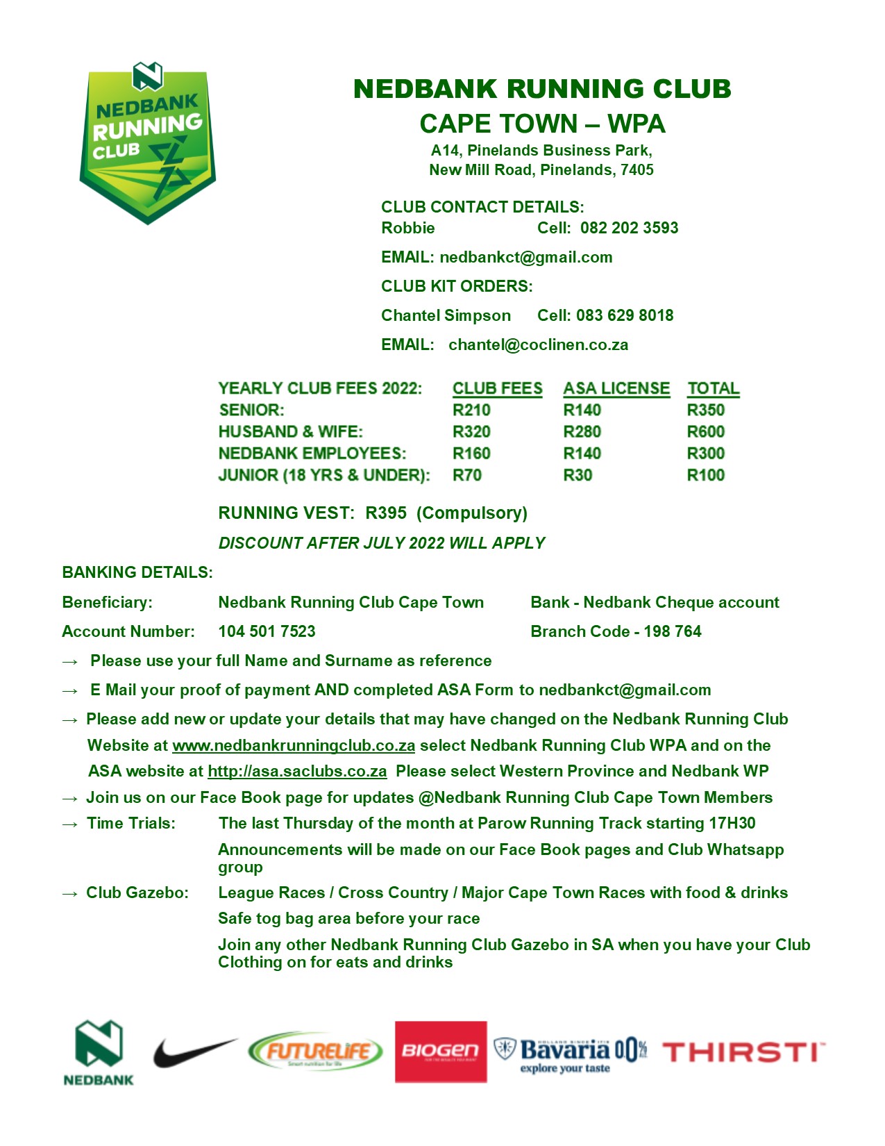 - Western Province Club Info